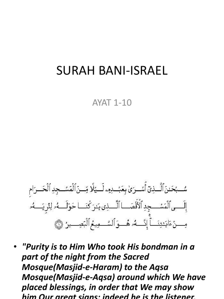 Bani Israel History | PDF | Temple In Jerusalem | Jerusalem