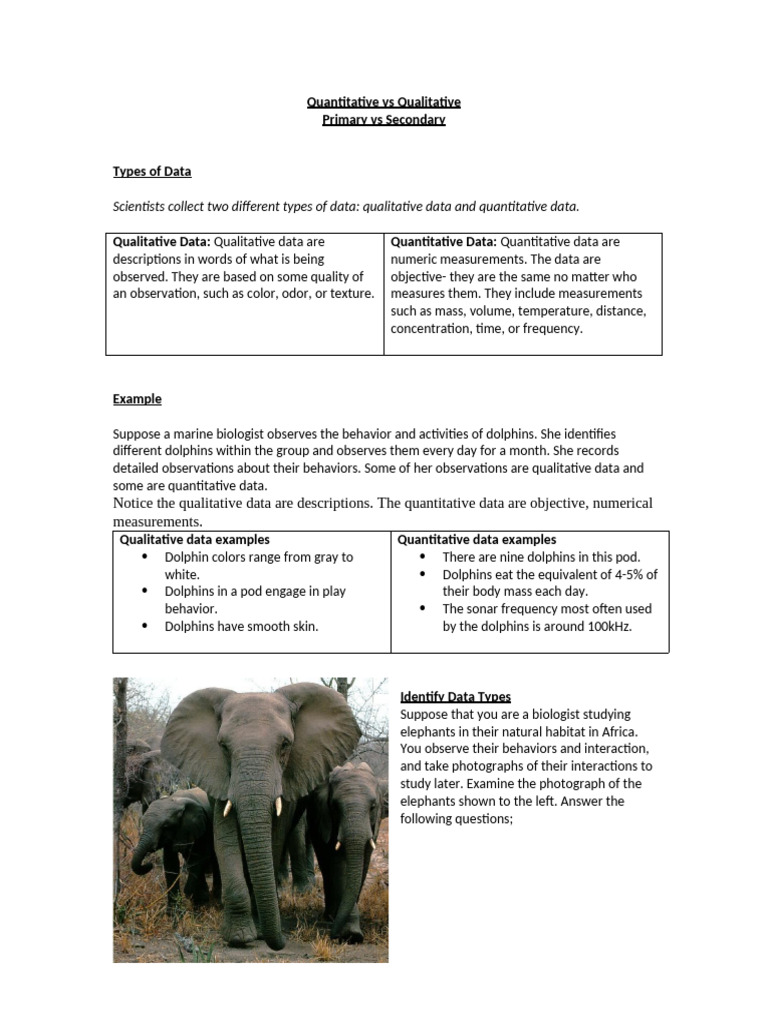 Understanding Data Types: Qualitative vs Quantitative | PDF ...