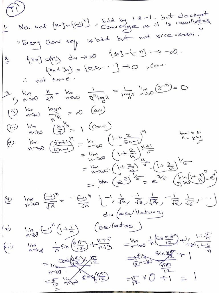 Maths Tutorial 1 | PDF