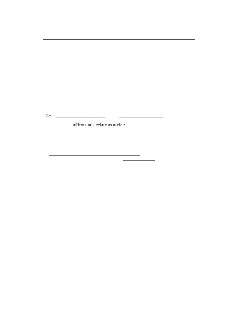 SELF Declaration Form | PDF