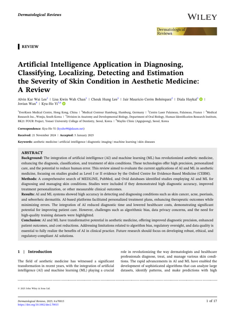 Artificial Intelligence Application in Diagnosing, Classifying ...