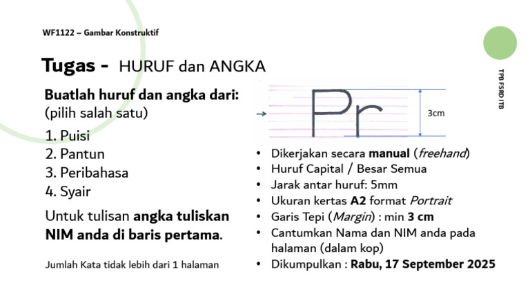 Huruf dan Angka Konstruktif 2025 | PDF