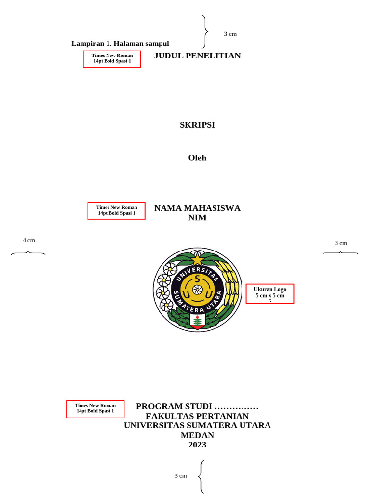 Template Skripsi dan Tesis USU | PDF