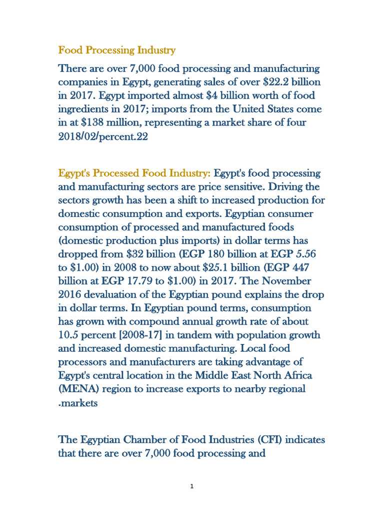 Food Processing | PDF