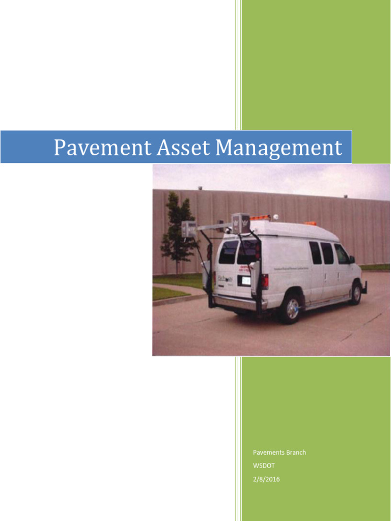 Ws Dot Pavement Asset Management 2816 | PDF | Road Surface | Road