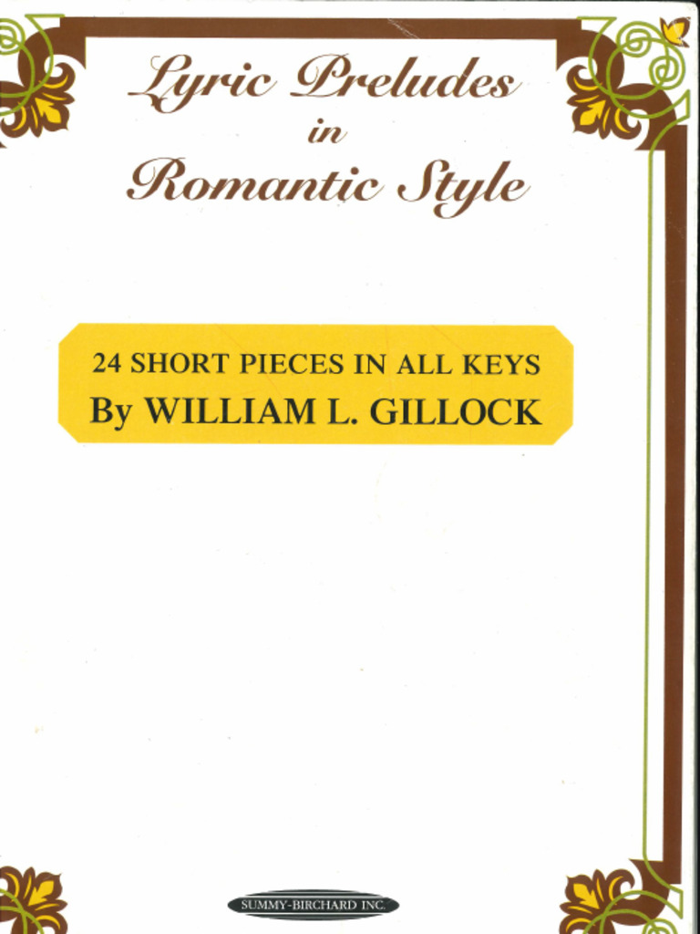 William Gillock - Romatic Style | PDF