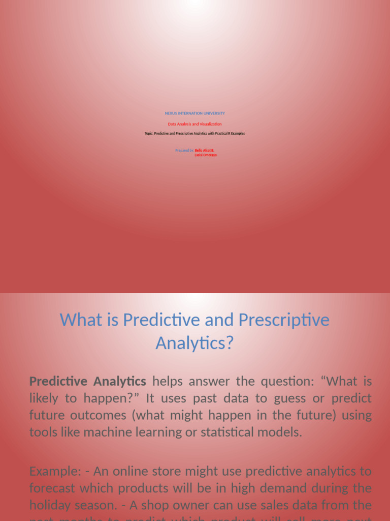 Data Analysis and Visualization - Group 2 | PDF | Analytics ...