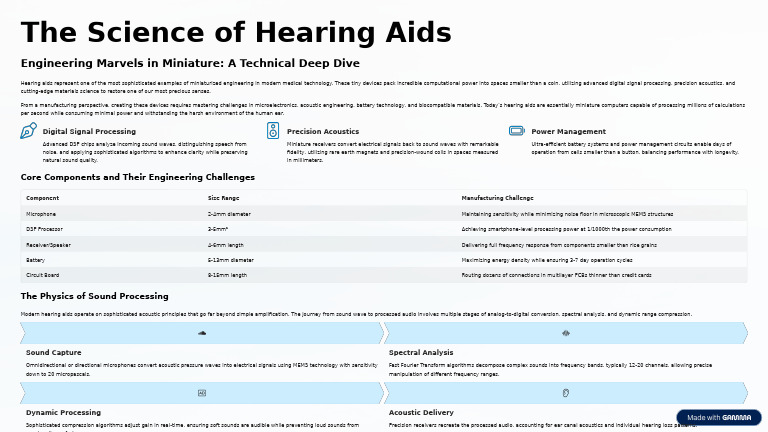 The Science of Hearing Aids | PDF | Hearing Aid | Digital Signal Processing
