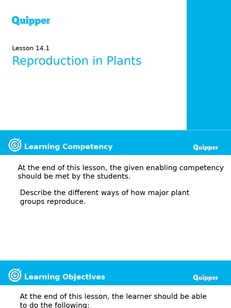 Eals Q2 WK3 Reprod-Plants | PDF | Flowers | Moss