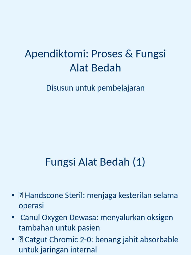 Apendiktomi Presentasi Algoritma Flowchart Panah | PDF