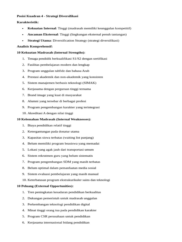 Posisi Kuadran 4 | PDF
