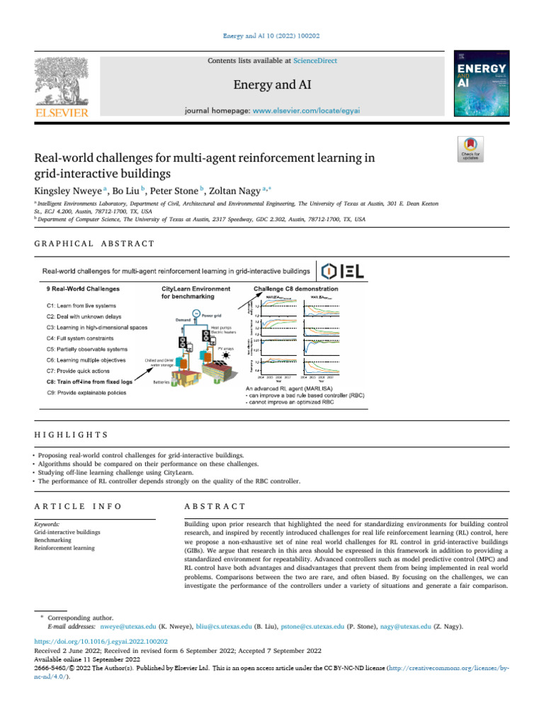 Real-World Challenges For Multi-Agent Reinforcement Learning in | PDF ...
