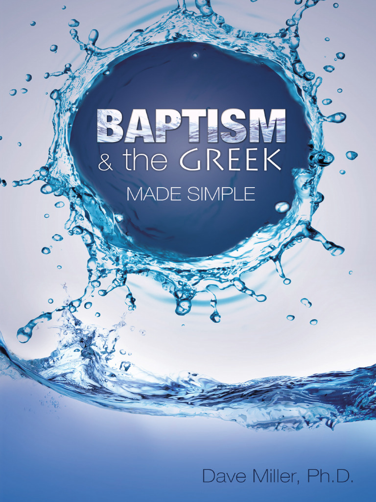 Understanding Baptism in Greek Context | PDF | Baptism | Jesus