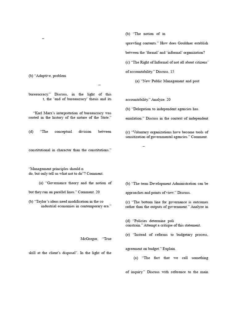 pub ad pyq | PDF | Governance | Policy