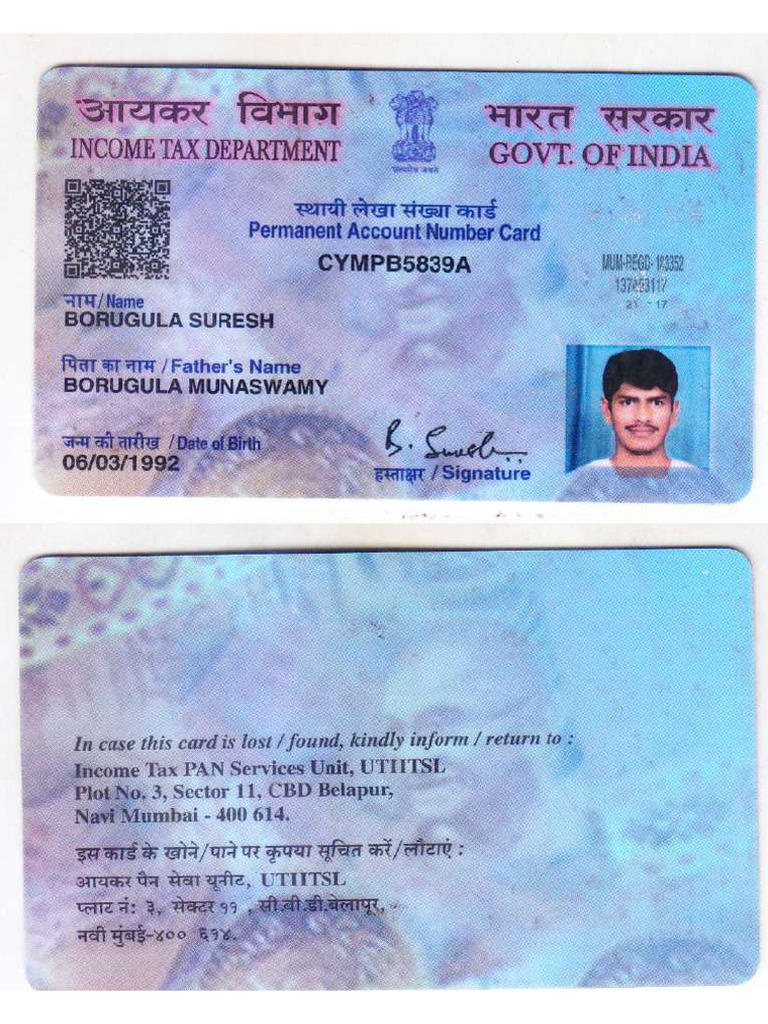 Pan Card Document | PDF
