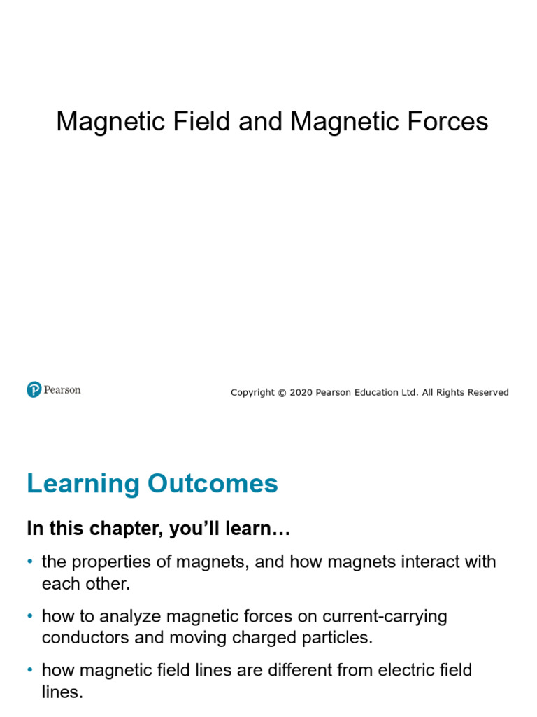 AU - Chapter 7 Magnetic Field and Forces | PDF | Magnetic Field | Magnetism