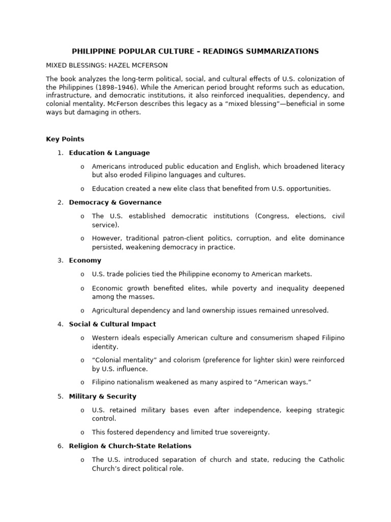 Philippine Popular Culture | PDF | Popular Culture | Philippines