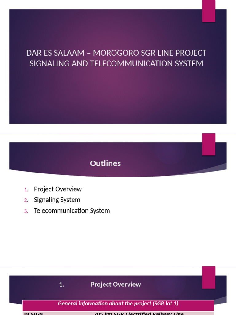 SGR Lot 1 Signaling and Telecommunication System Design (2) - 040437 ...