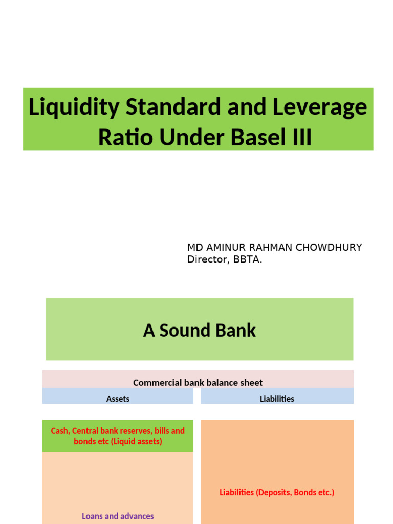 Liquidity Standard and Leverage Ratio Under Basel III | PDF | Market ...