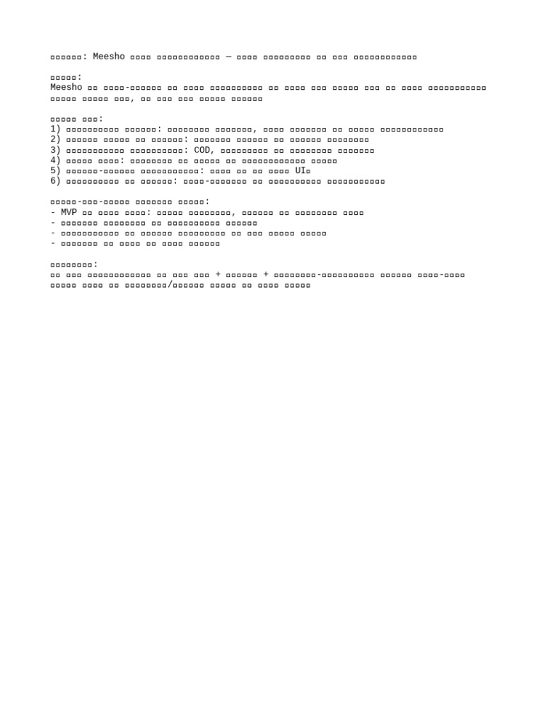 03 Meesho Jaisa Marketplace | PDF