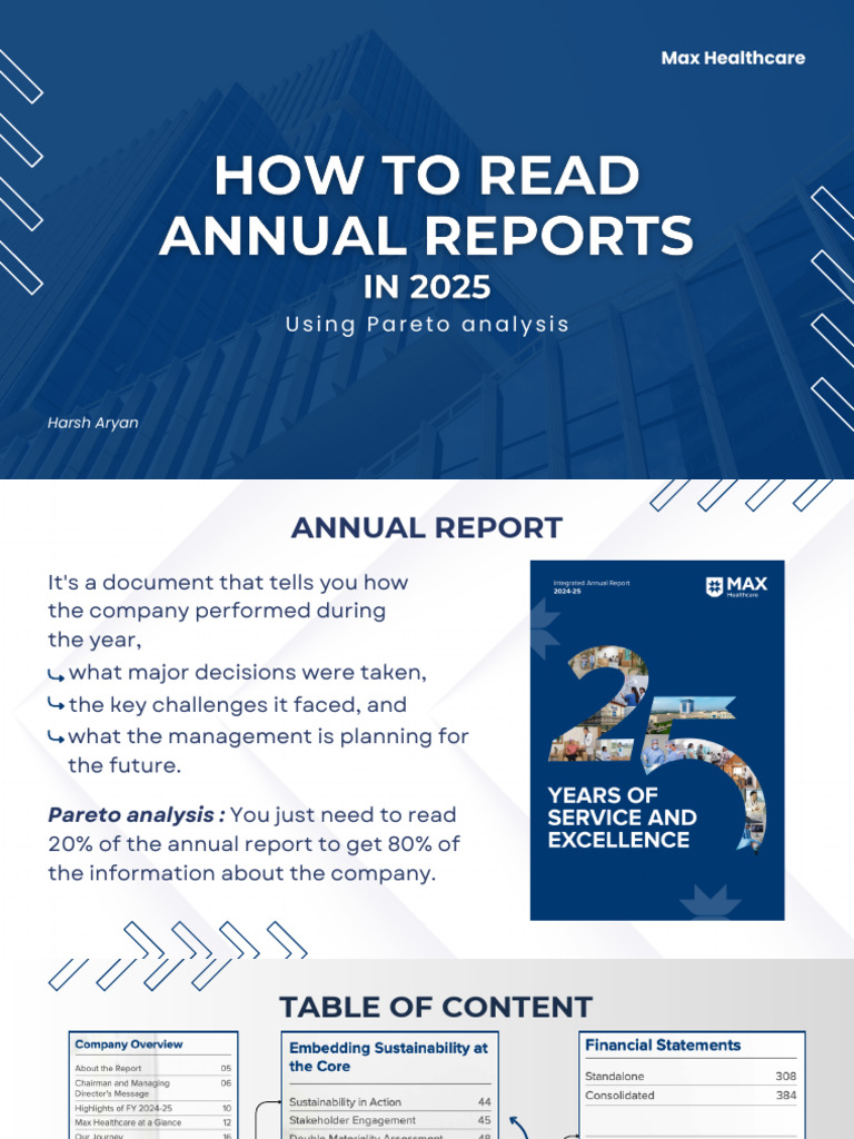 How To Read Annual Report in 2025 Using Pareto Analysis | PDF