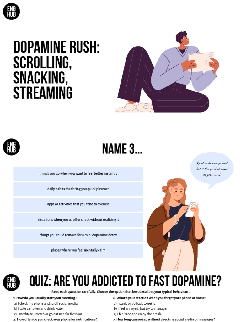 B2-C1 Dopamine Rush Scrolling, Snacking, Streaming SV | PDF | Self ...