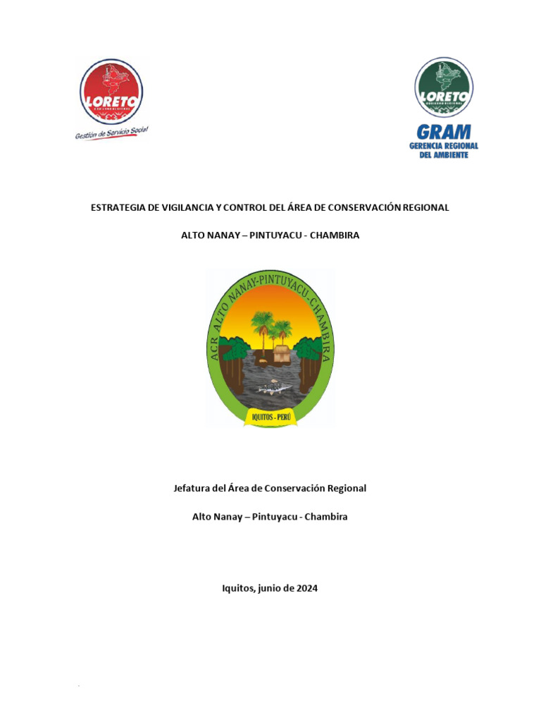 Estrategia de Vigilancia y Control Del Acr Anpch | PDF | Deforestación ...