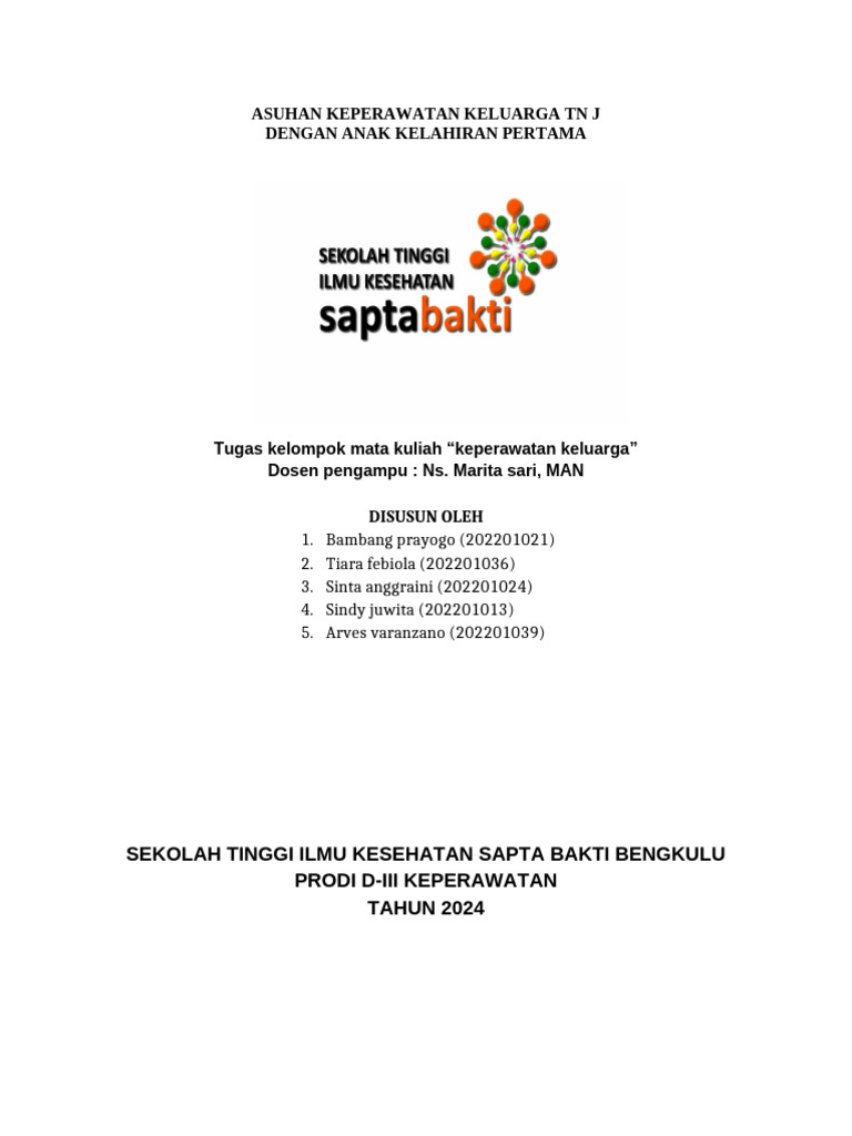 k2 Askep Keluarga Kelahiran Anak Pertama | PDF