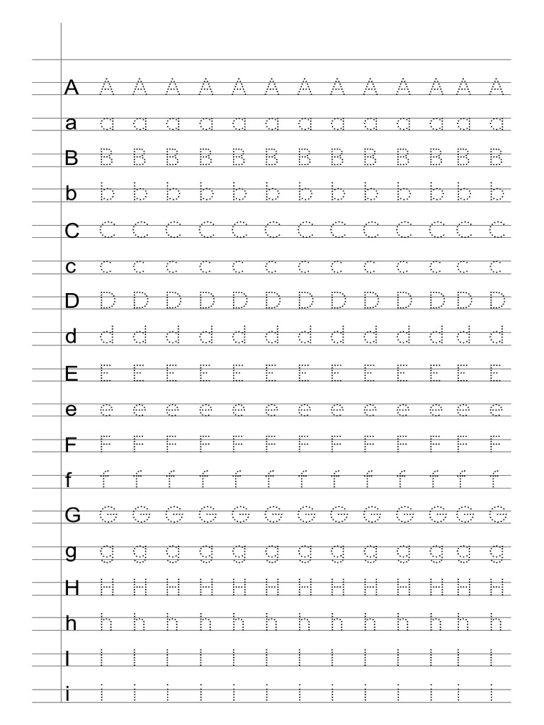 Abecedario Punteado Completo | PDF