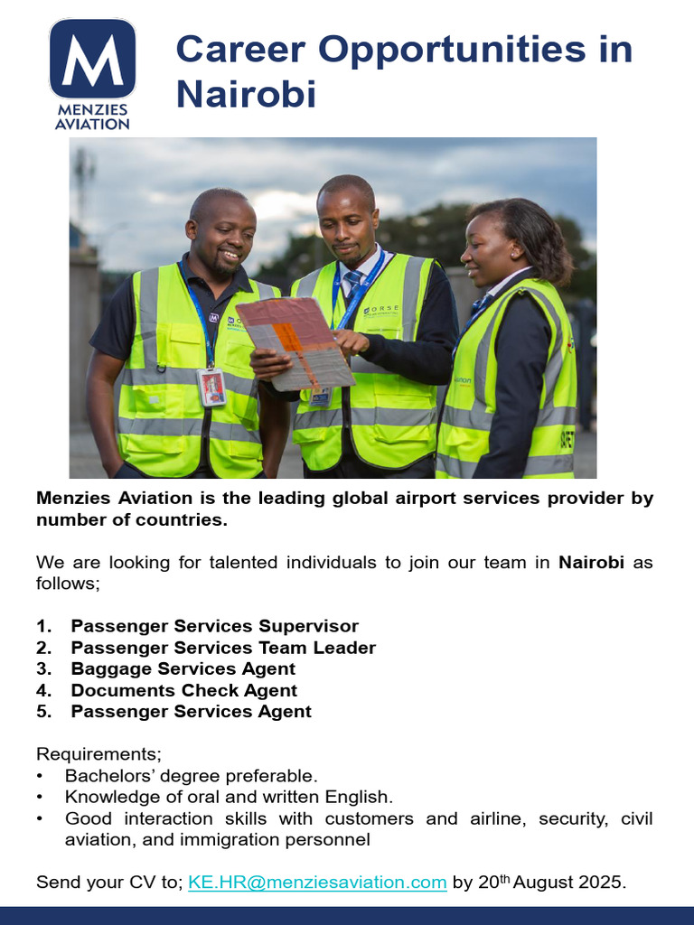 Internal & External Job Advertisement - Menzies Aviation - Siginon ...