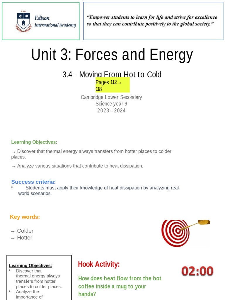 3.4 - Moving From Hot To Cold - 22012025 - 112345 | PDF | Heat ...