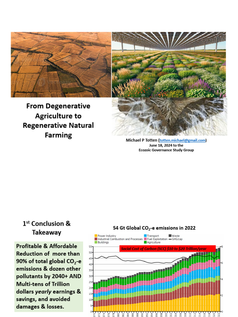 Michael P Totten From Degenerative Agriculture To Regenerative Natural ...