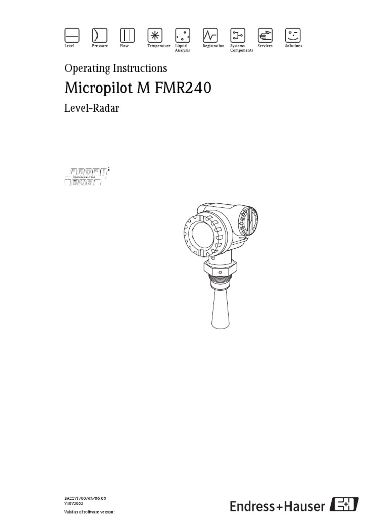 E&H Levelflex-M | PDF | Electrical Connector | Electrical Wiring
