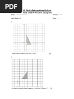 Grade 8 Bearings Worksheet | PDF | Angle | Geometry