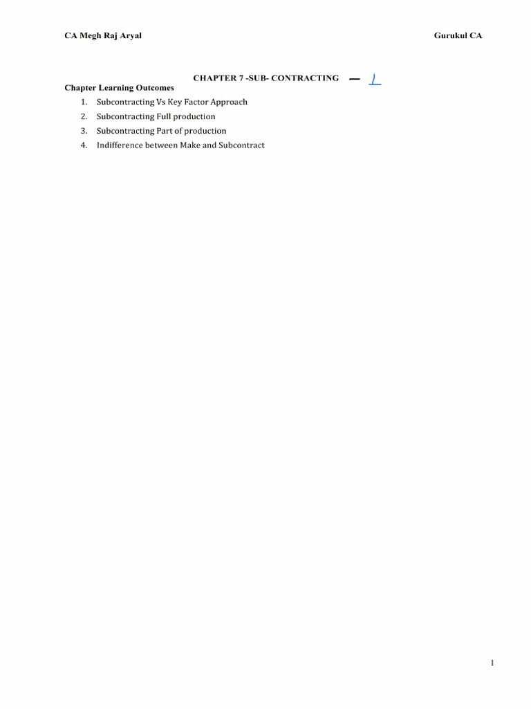 7.sub Contracting Printable | PDF