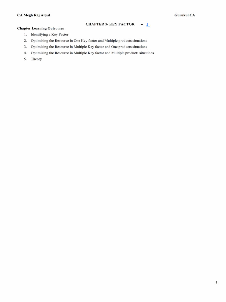 Key Factor - Printable - New | PDF