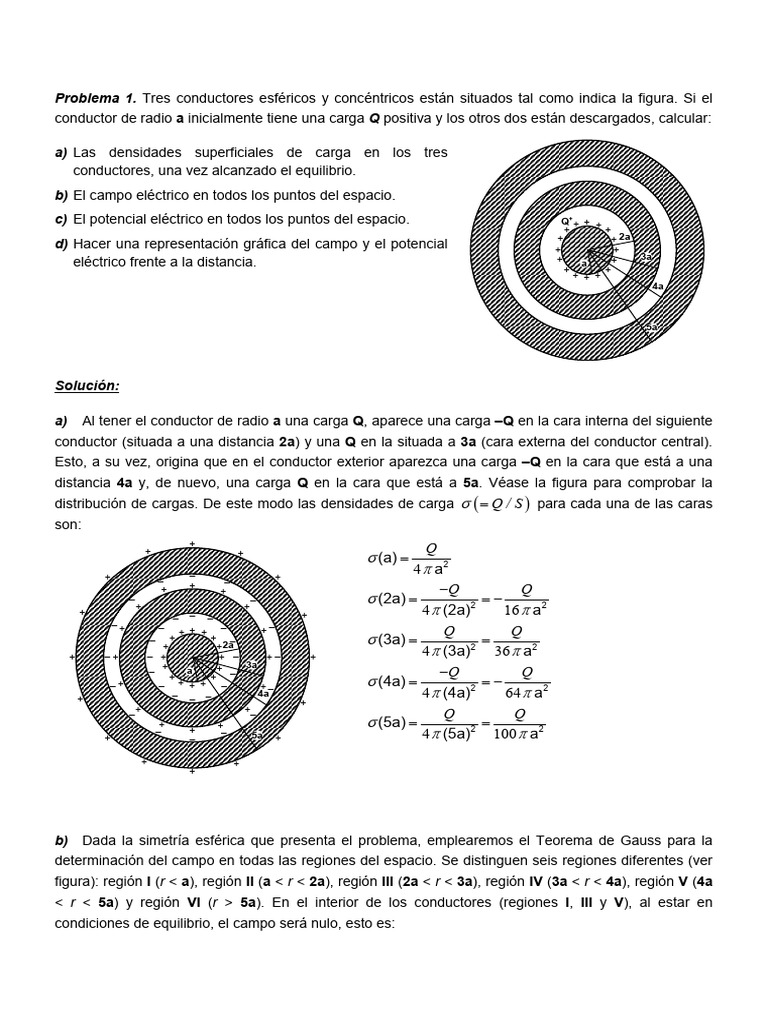Problemas Electrost+ítica-Corriente El+®ctrica-Magnetismo | PDF | Física