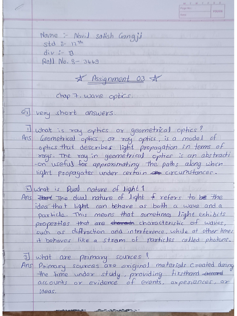 Physics Assignment 3 | PDF