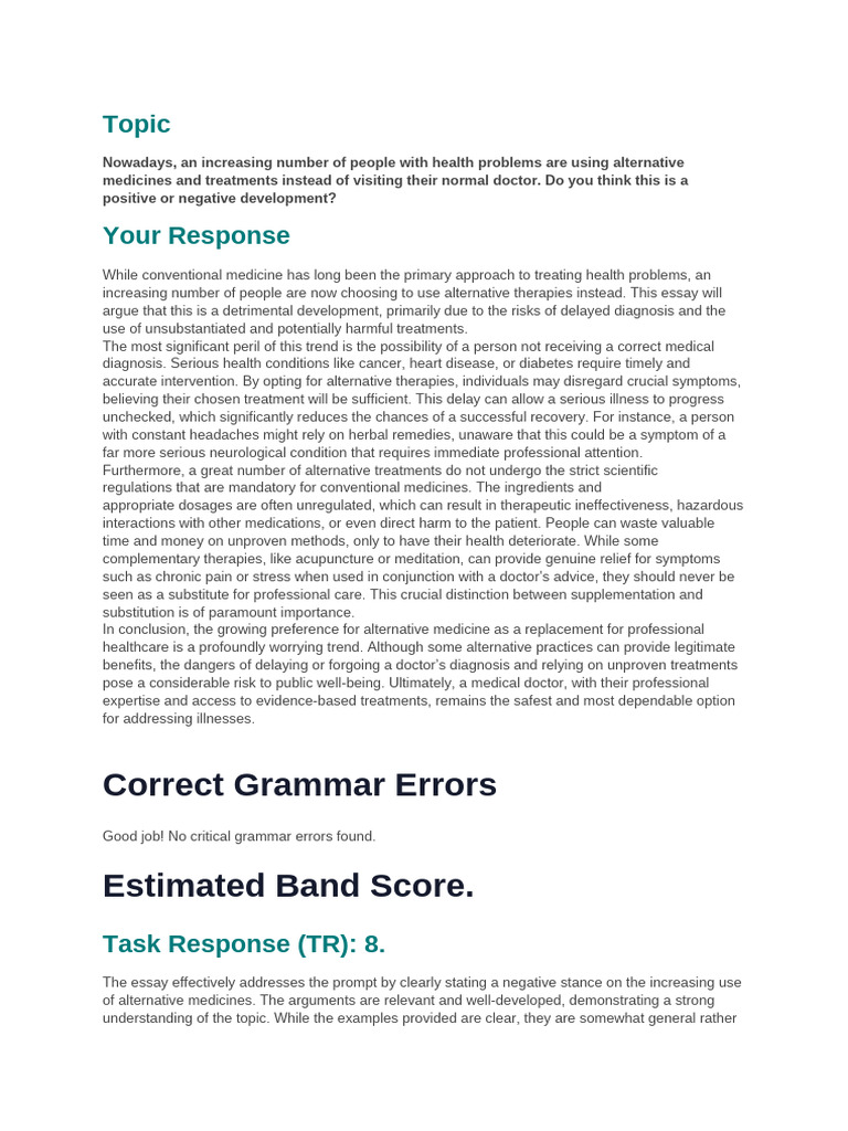 Date 2025 09 27 - Time 23 49 - IELTS Writing Task 2 - Score 8 LexiBot | PDF | Alternative ...