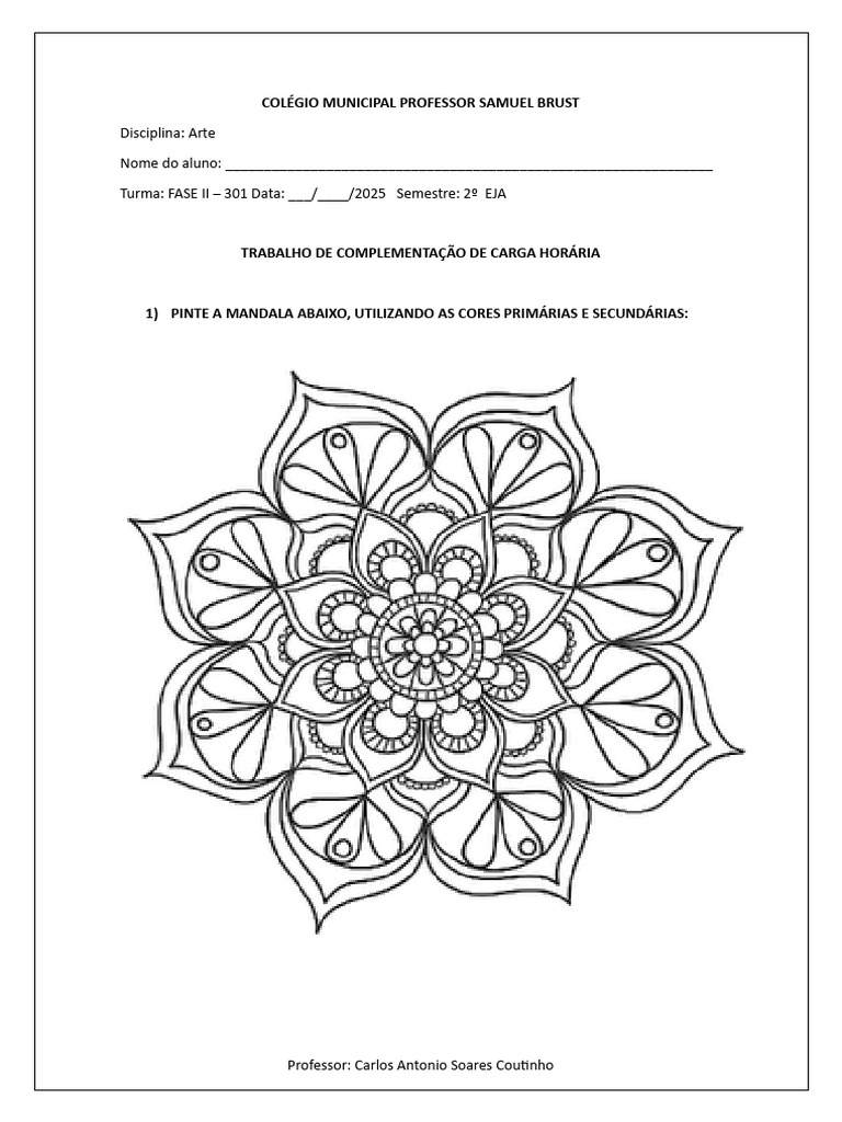 Atividade Mandala | PDF