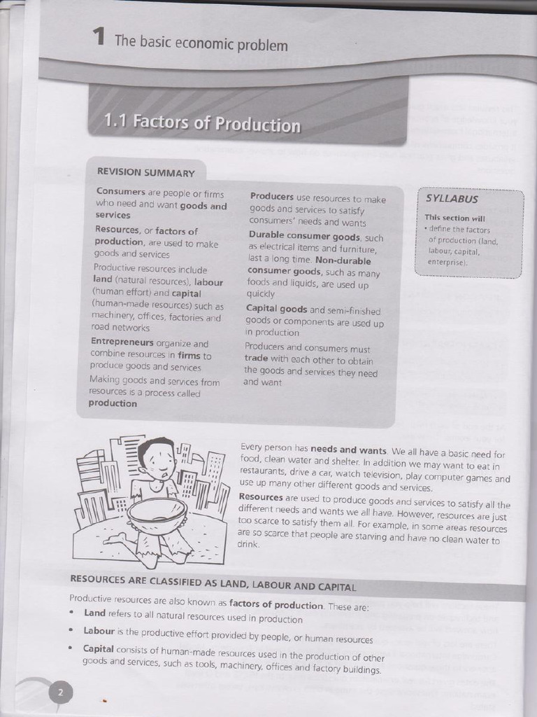 Unit 1 Economics - FoP, Scarcity and Opportunity Cost | PDF | Market (Economics) | Goods