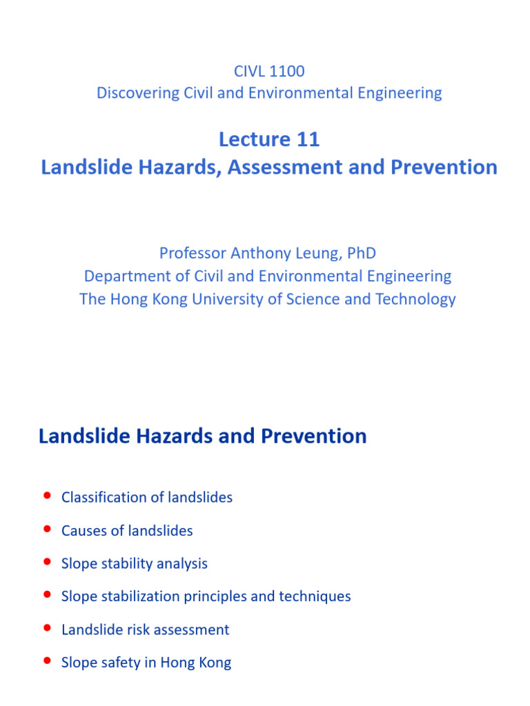 HuiiiIII-11 +Landslide+Hazards+and+Prevent | PDF | Landslide | Natural ...