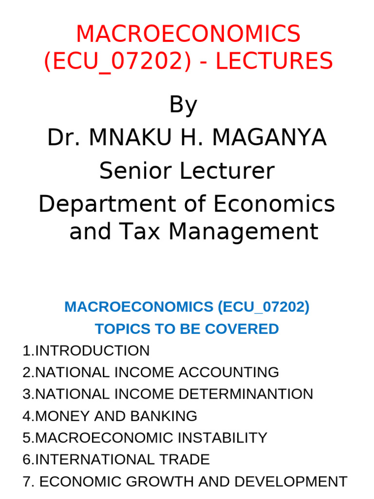Macroeconomics Overview and Key Concepts | PDF | Macroeconomics | Economics