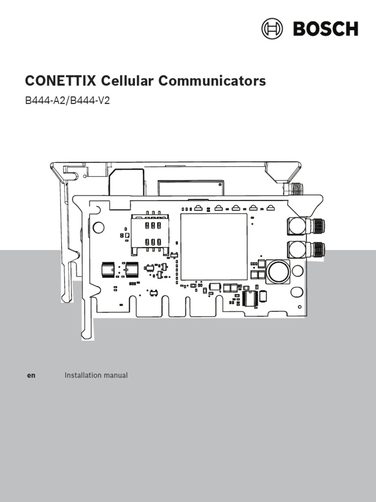Bosch B444-V2 Installation Manual | PDF | Radio | Electromagnetic ...