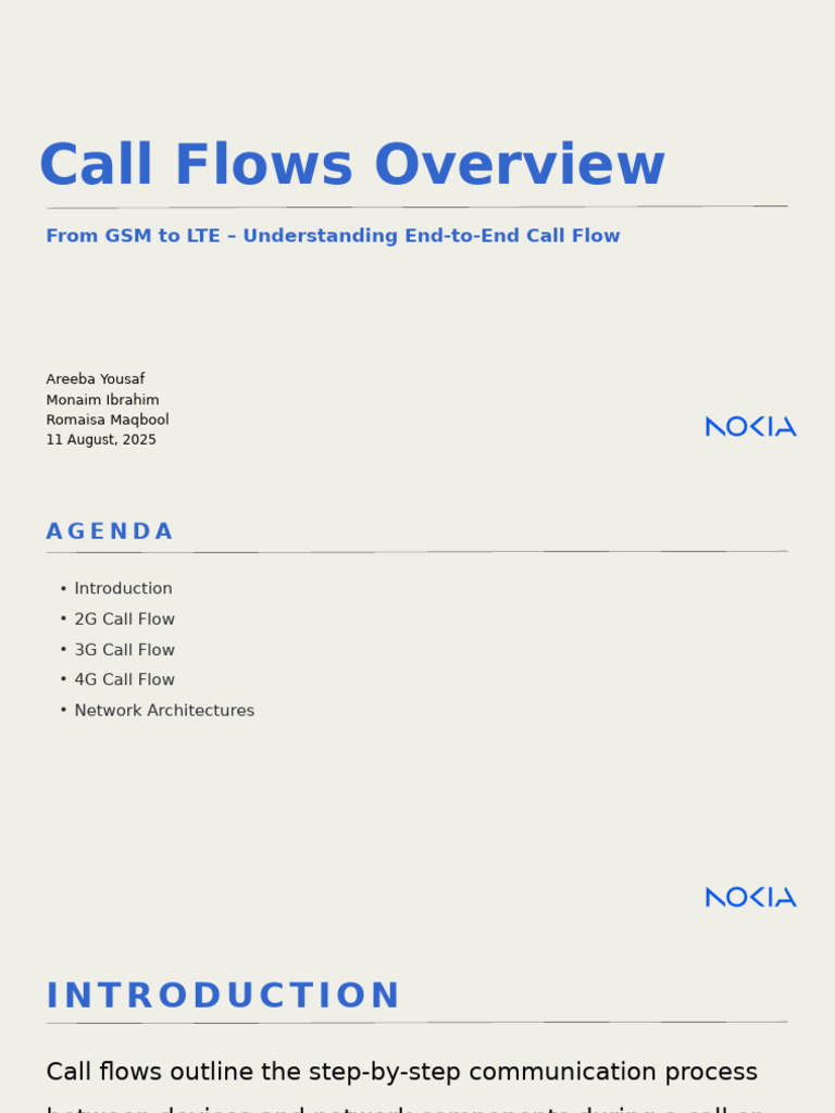 Call Flow in GSM, 3G, and LTE Networks | PDF | Computer Network ...