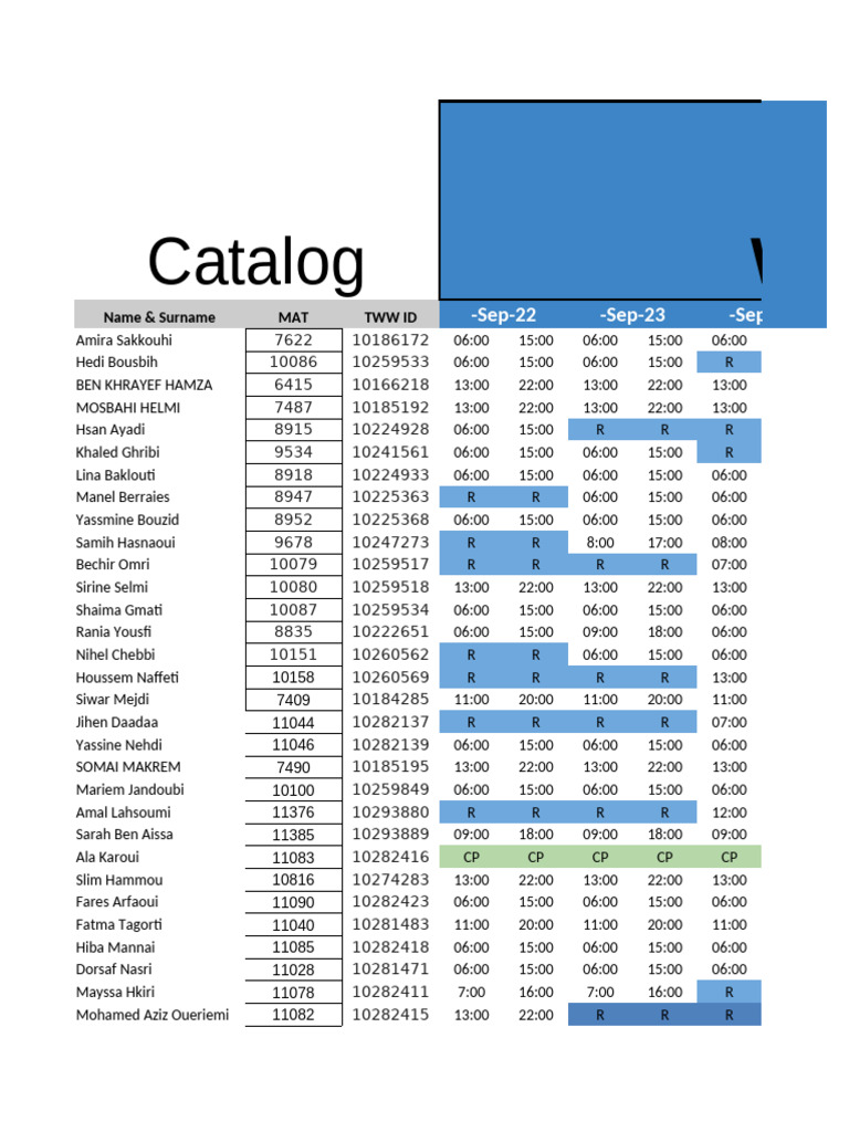 Draft Schedule W39 Catalog | PDF