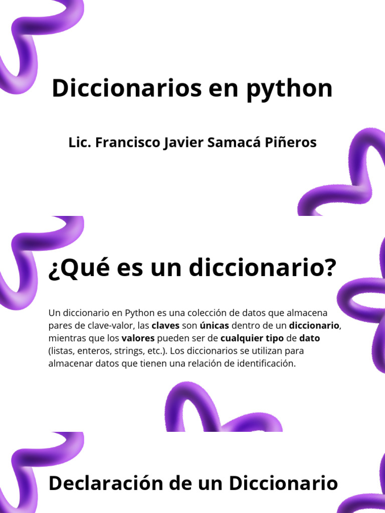Diccionarios en Python | PDF