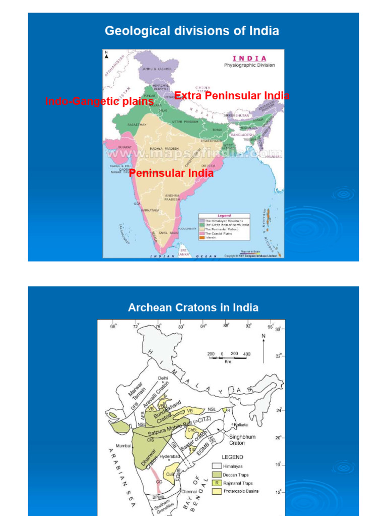 Geological Divisions and Tectonics of India | PDF