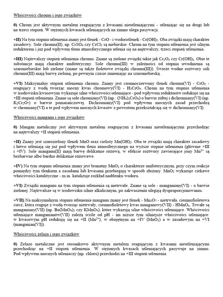 Notatka - MN I CR | PDF