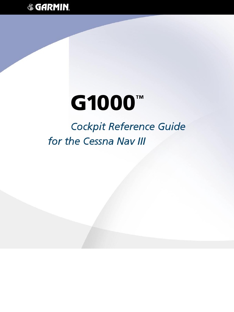 G1000-CessnaNavIII CockpitReferenceGuide PDF | PDF | Aerospace | Aircraft